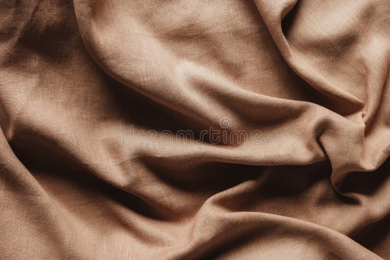 Top view of beige linen stock photo. Image of pattern - 120642400