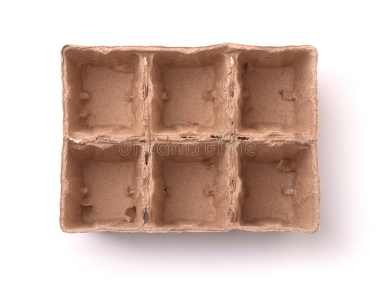 Top View of Biodegradable Pulp Peat Seedling Pot Stock Image - Image of ...