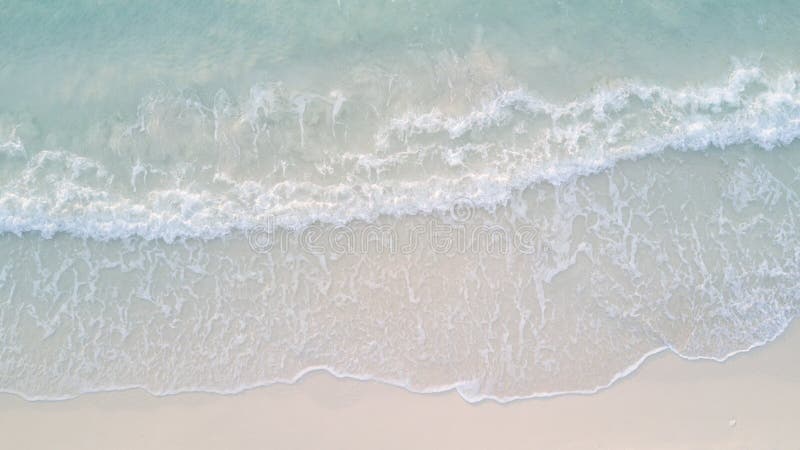 Top View Bird Eye of Sea Sand Beach Background Concept. Stock Image ...
