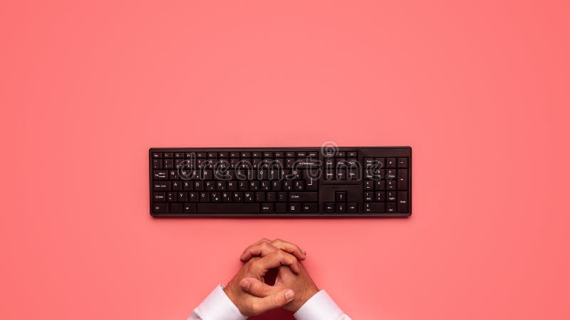 Top View of Black Computer Keyboard Stock Photo - Image of portable ...