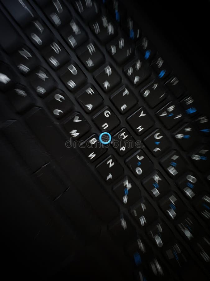 Top View of a Black Computer Laptop Keyboard Stock Image - Image of ...