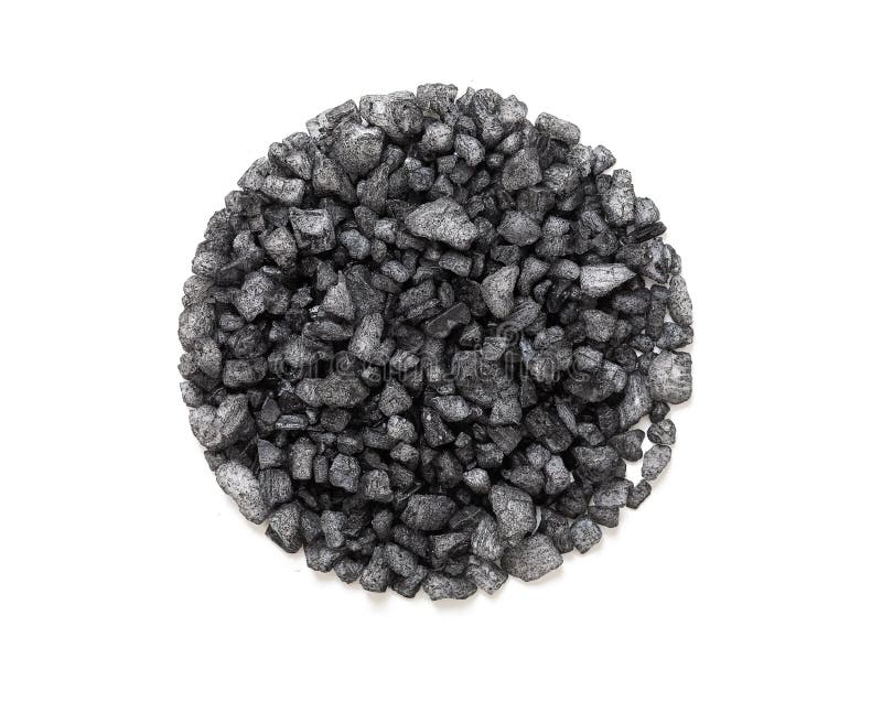 Black Salt Isolated on White Stock Image - Image of himalayan, isolated ...