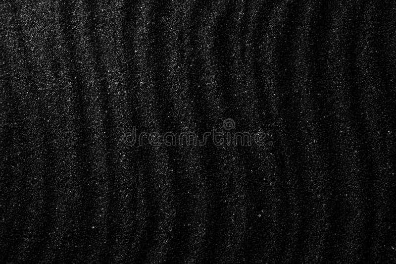 Top View Black Sand Texture Background. Dark Sand Macro Photography ...