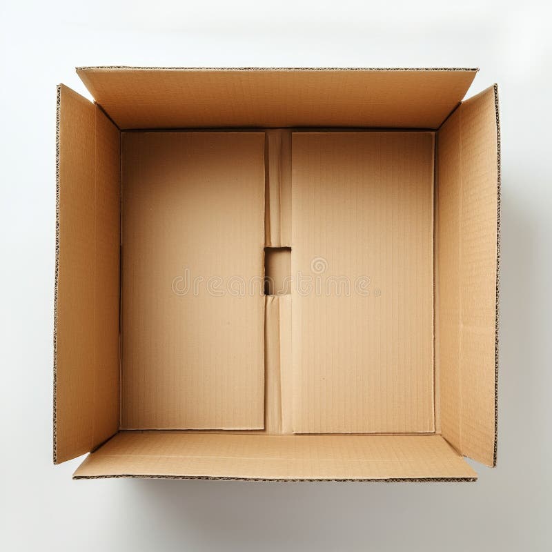 Empty Open Cardboard Box stock image. Image of unpacking - 314645109