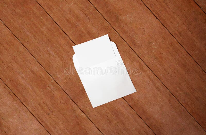 Top View Blank Envelope Mockup and Blank Letterhead Presentation ...