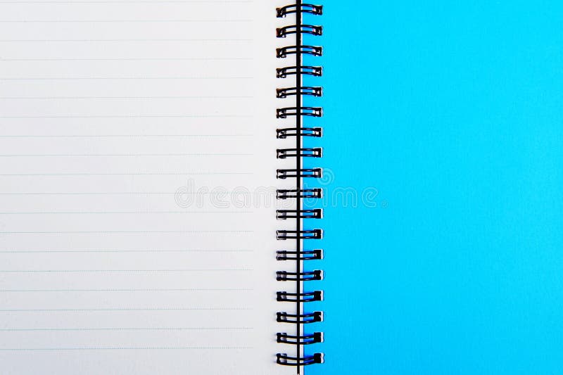 Top View of Blank Note Paper Light Blue Color Stock Photo - Image of ...