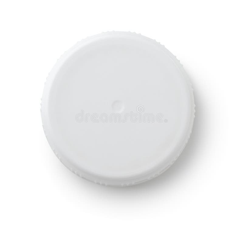 Top View of Blank Plastic Bottle Cap Stock Photo - Image of isolated ...