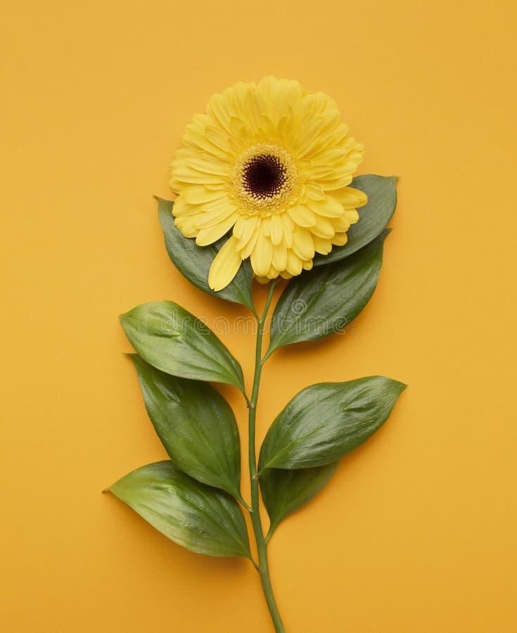 Top View Blooming Flower. High Quality Photo Stock Illustration ...