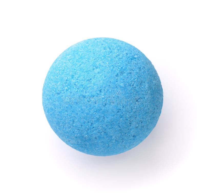 Top View of Blue Aromatic Bath Bomb Stock Image - Image of closeup ...