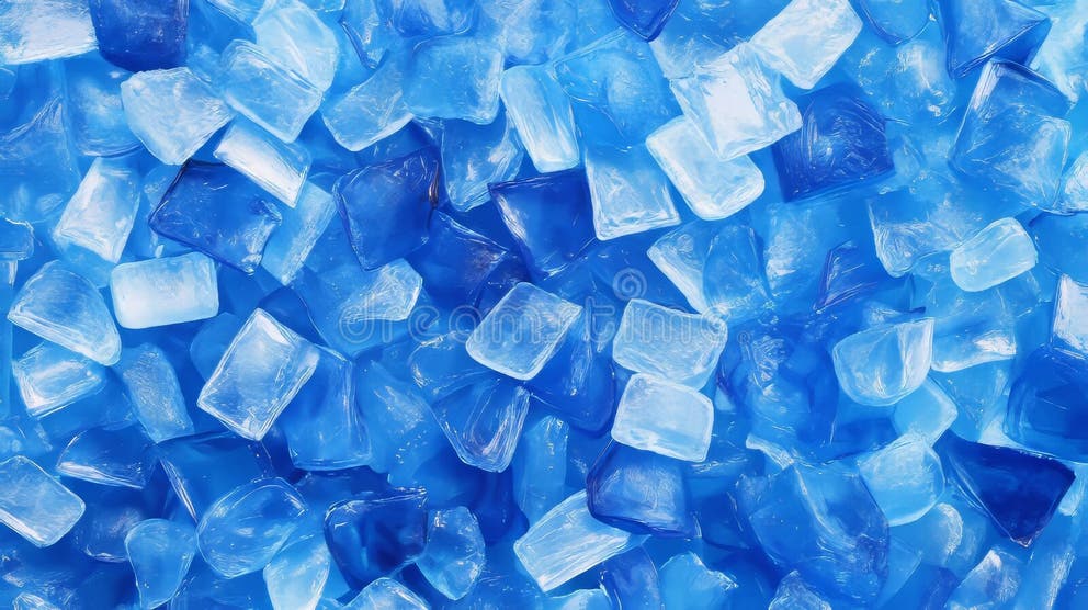 Top View of Blue Colored Plastic Polypropylene Granules, Masterbatch ...