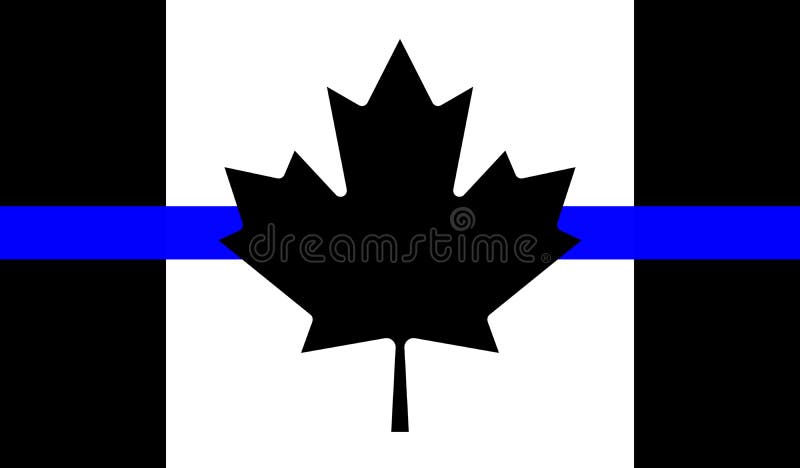Top View of Blue Line, Canada Flag, No Flagpole. Plane Design, Layout ...