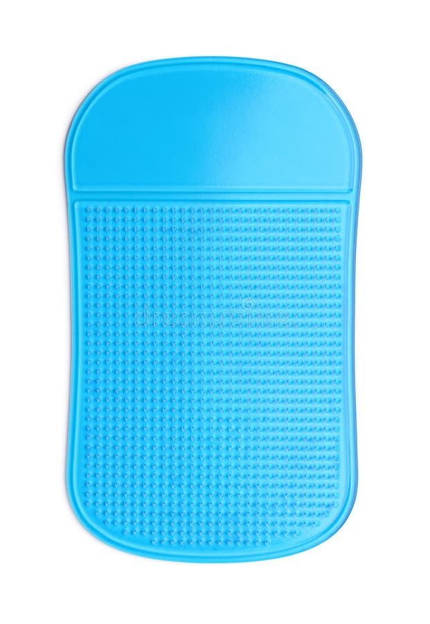 Top View of Blue Non Slip Silicone Pad Stock Photo - Image of soft ...