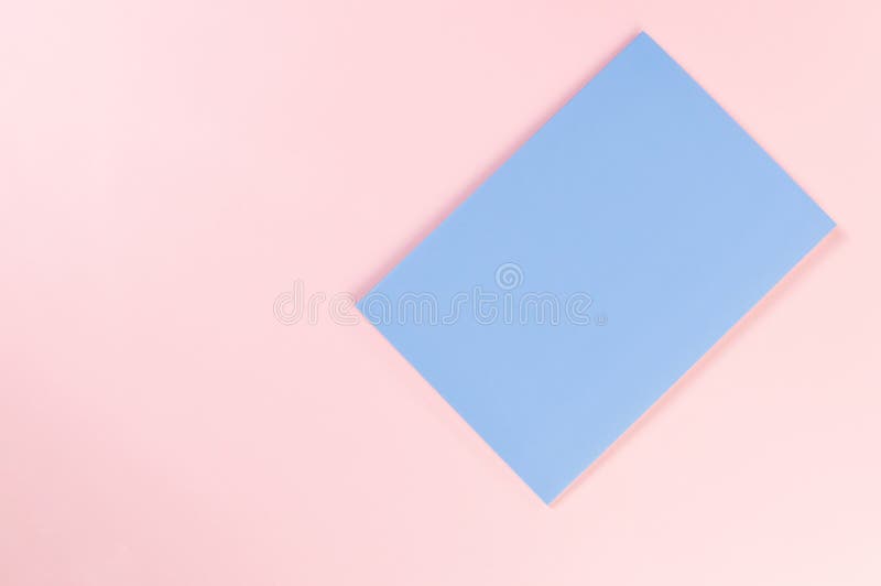 Top View of Blue Notebook on Pink Background. School, Office Wallpaper ...