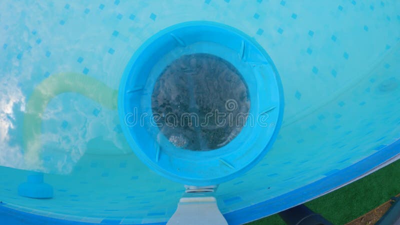 Top View of the Blue Pool Skimmer with Dirty Water Collected Inside ...