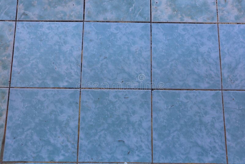 Top View, Blue Tile, Old Tile, Square Image, for Background. Stock ...