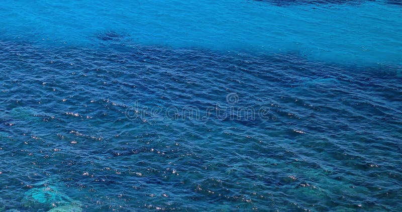 Top of View of Blue Tropical Caribbean Sea with, Texture Effect Stock ...