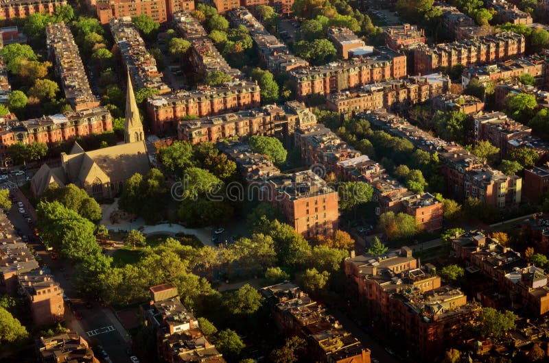 Top view of Boston, USA stock image. Image of england - 88289517