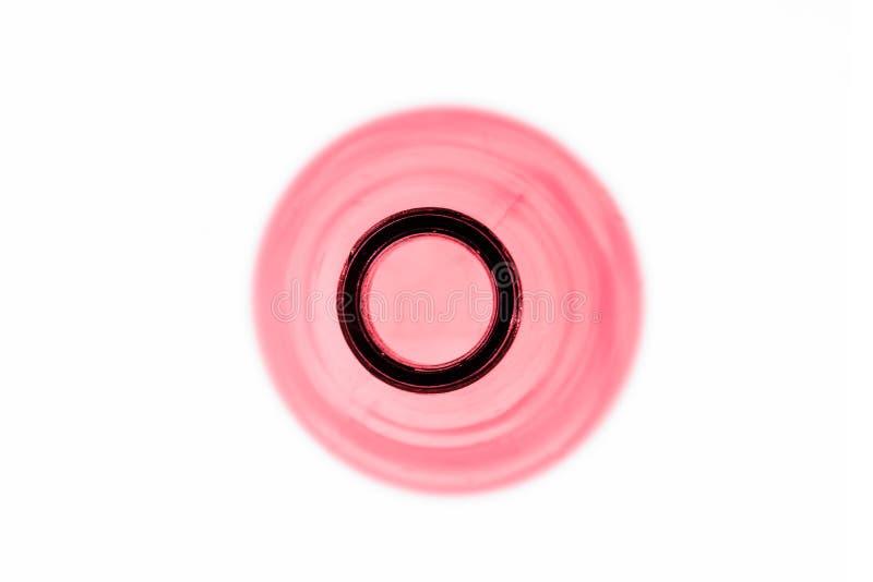 Top View of a Bottle on White Background Stock Image - Image of ...
