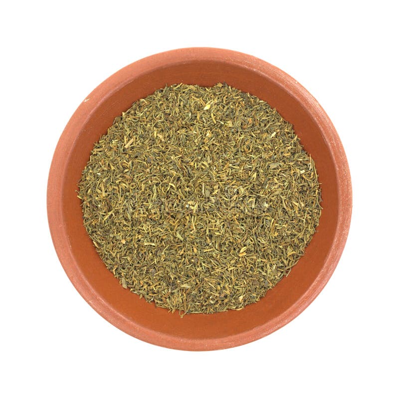 Top View of a Bowl of Dill Weed Stock Image - Image of cuisine, leaf ...