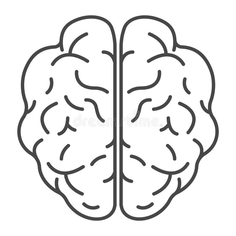 Eye, View, Brain Icon. Element of Creative Thinkin Icon Witn Name Stock ...