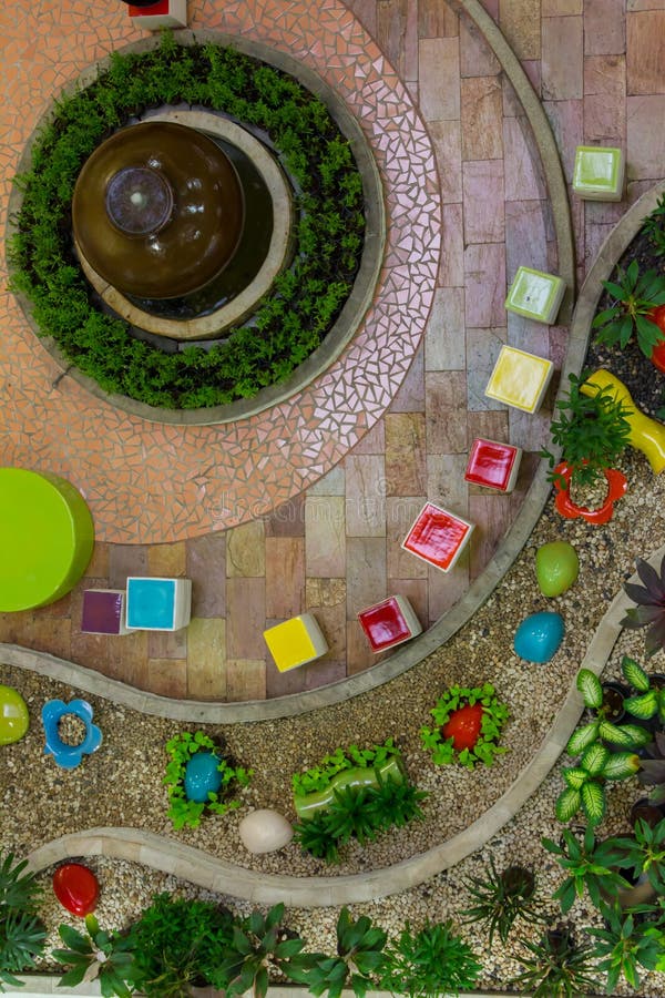 Top view of brick path stock photo. Image of lawn, follow - 32803422