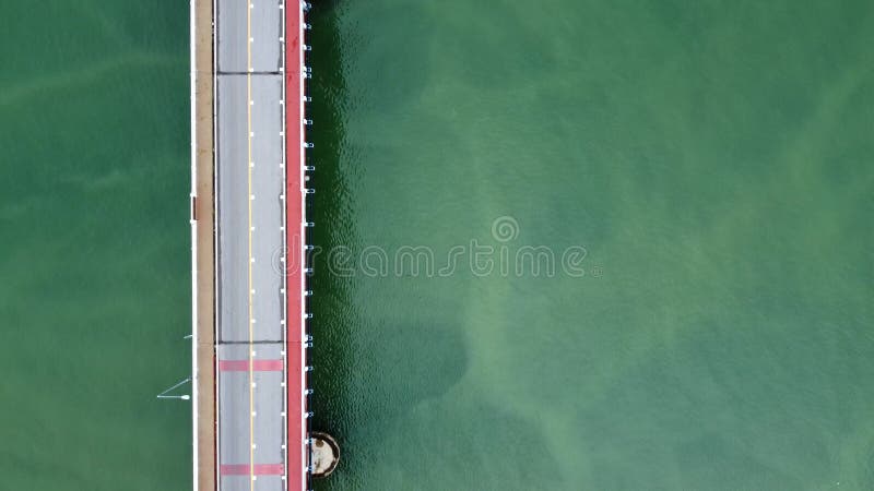 Top View of the Bridge Over the Rive. Stock Video - Video of road ...