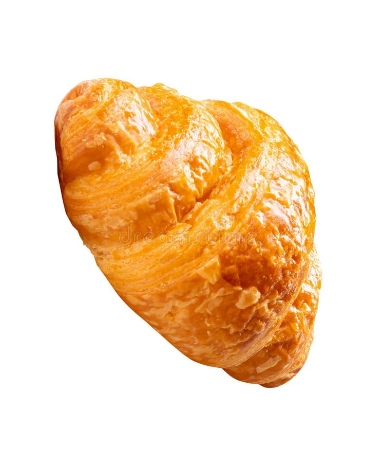 Top View of Brown Croissant Isolated in Png File Format Stock Image ...