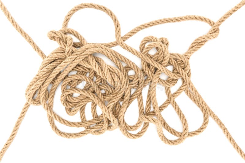 Top View of Brown Marine Ropes Stock Photo - Image of view, rough ...