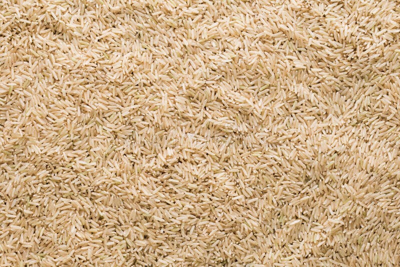 Top View Brown Rice Texture Close Up Stock Photo - Image of cereal ...