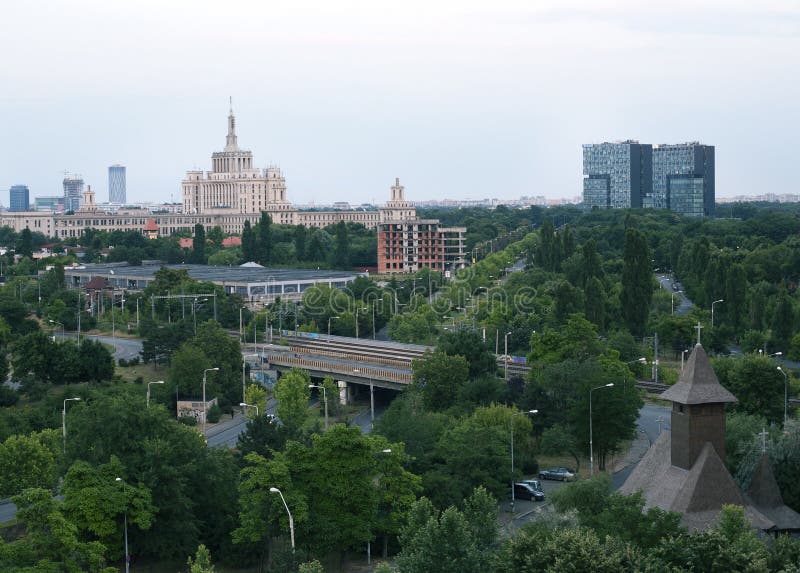 Top view of Bucharest stock photo. Image of refreshing - 55655402