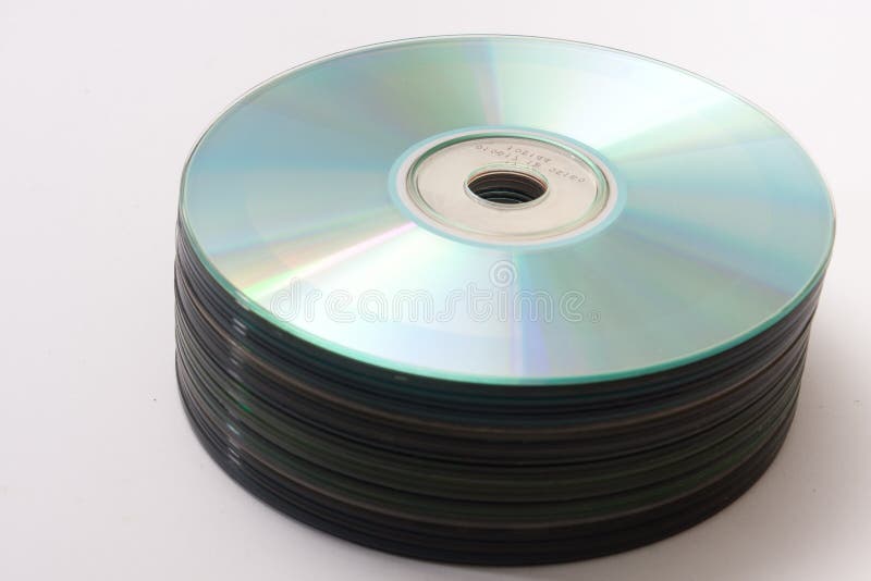 Top View of a Bunch of Old Compact Discs Stock Image - Image of colors ...