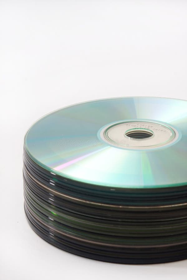 Top View of a Bunch of Old Compact Discs Stock Photo - Image of cdrw ...