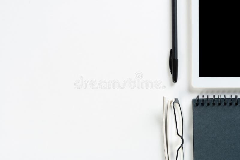 Top View of Businessman Workplace Stock Photo - Image of project ...