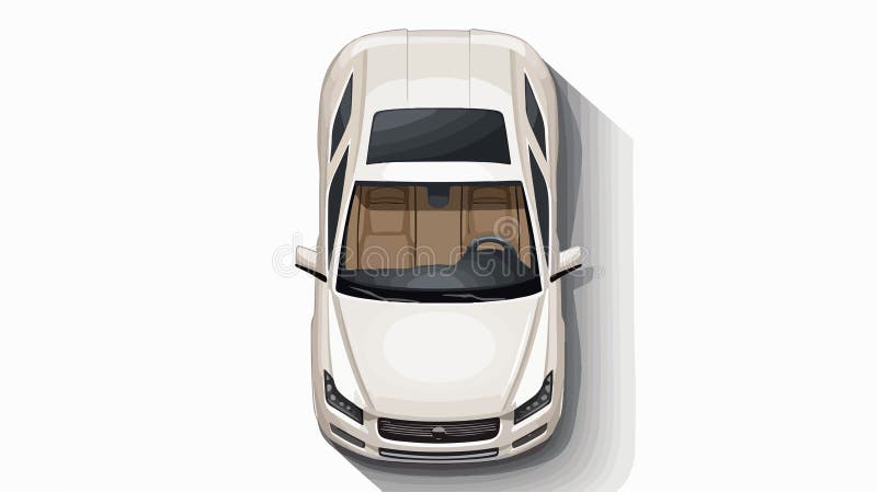 Top View Car Vector Icon Cartoon Stock Vector - Illustration of side ...