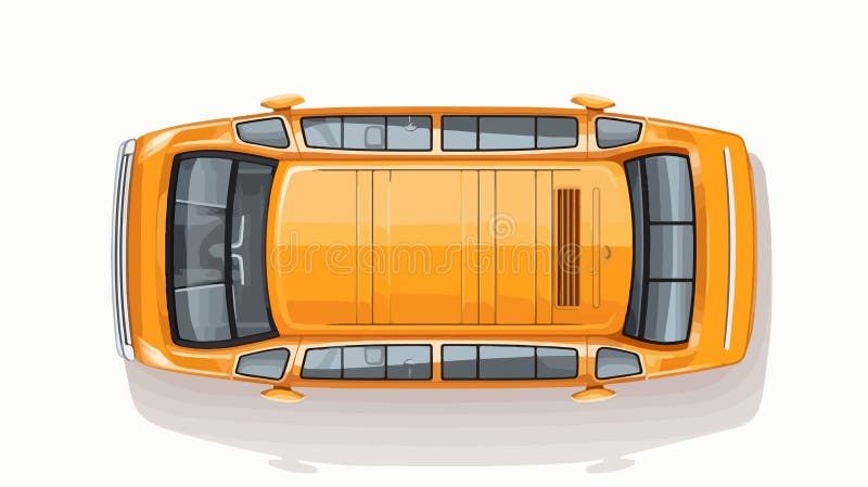 Top View Car Vector Icon Cartoon Stock Vector - Illustration of ...