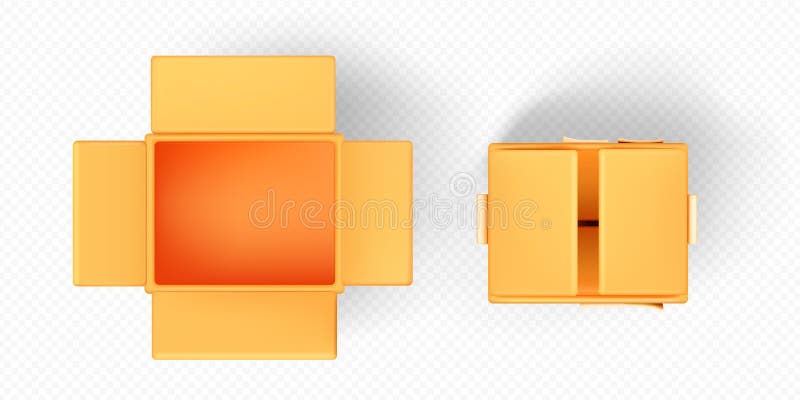 Closed Open Gift Box Top View Stock Illustrations – 390 Closed Open ...