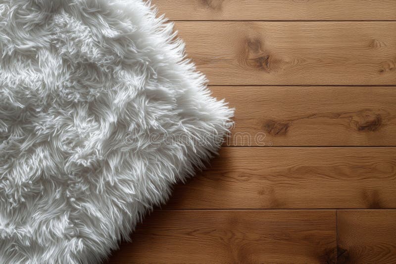Top View of Carpet on the Wooden Floor Stock Illustration ...