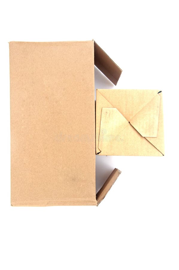 Top view of carton box stock photo. Image of open, brown - 33913978