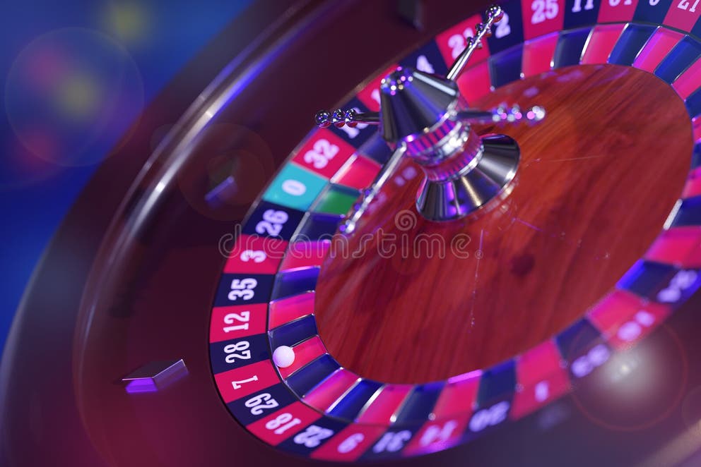 Top View of a Casino Roulette Wheel. Selective Focus Stock Image ...