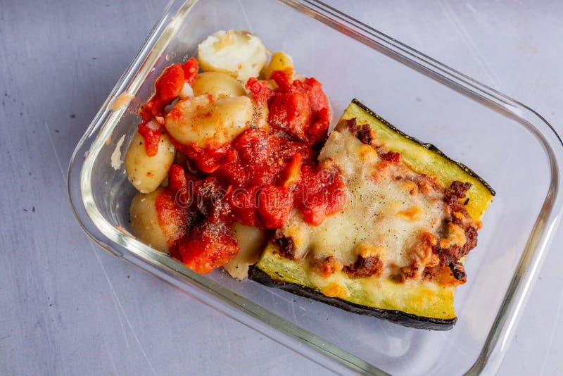 Top View of a Casserole with Vegetables on a White Surface Stock Image ...