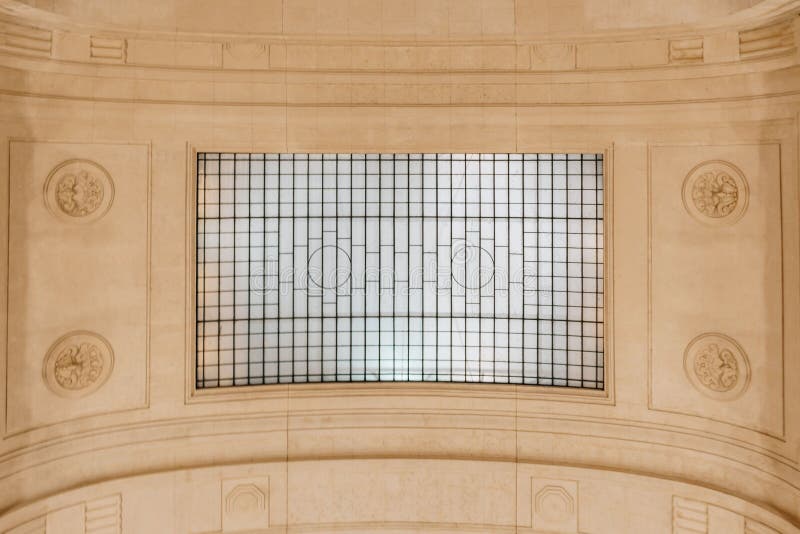 Top View of the Ceiling of a Building Stock Illustration - Illustration ...