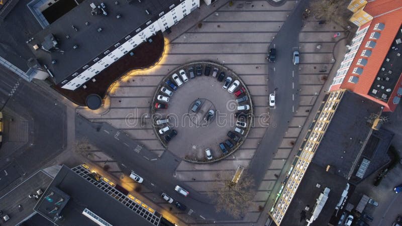 Top View of the Center Square in Svendborg Stock Photo - Image of ...