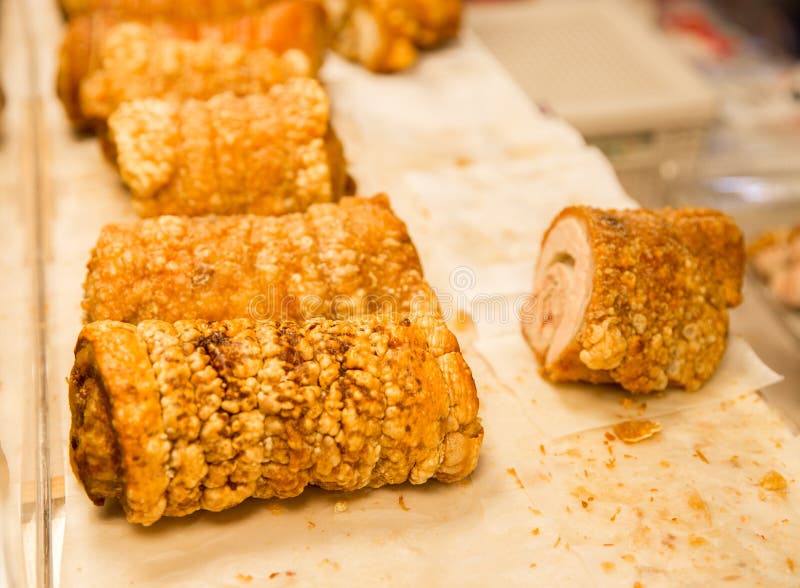 Top View of Chashu Crispy Pork, Focus Selective Stock Image - Image of ...