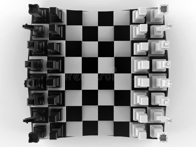 Chess table, top view stock vector. Illustration of checkered - 125065353