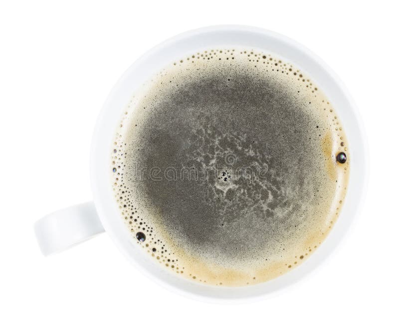 Top View of Chicory Root Tea in Cup Isolated Stock Photo - Image of ...