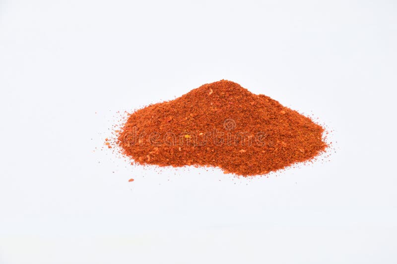 Top View of Chilly Powder in White Paper Stock Image - Image of organ ...