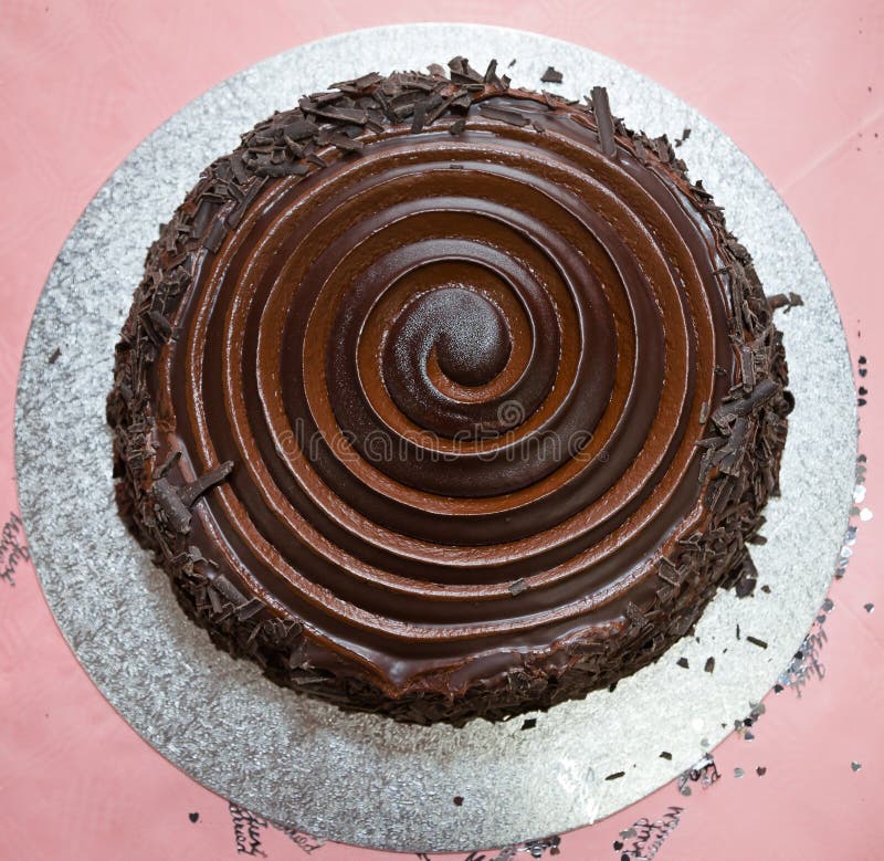Top view choc cake stock photo. Image of pastry, black - 64972138
