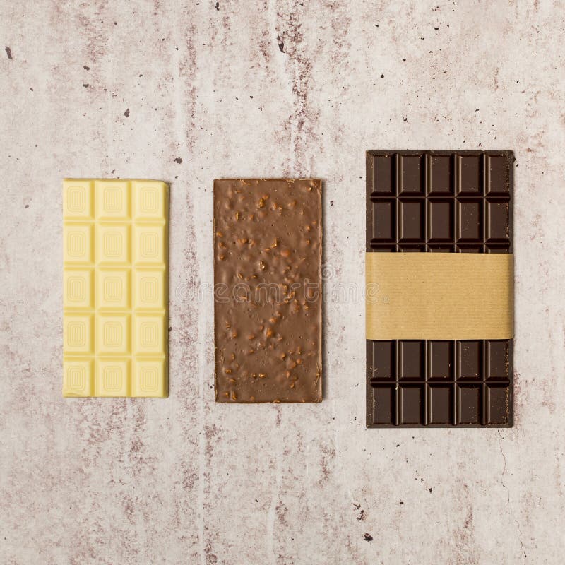 Top View Chocolate Bars. High Quality Photo Stock Photo - Image of ...
