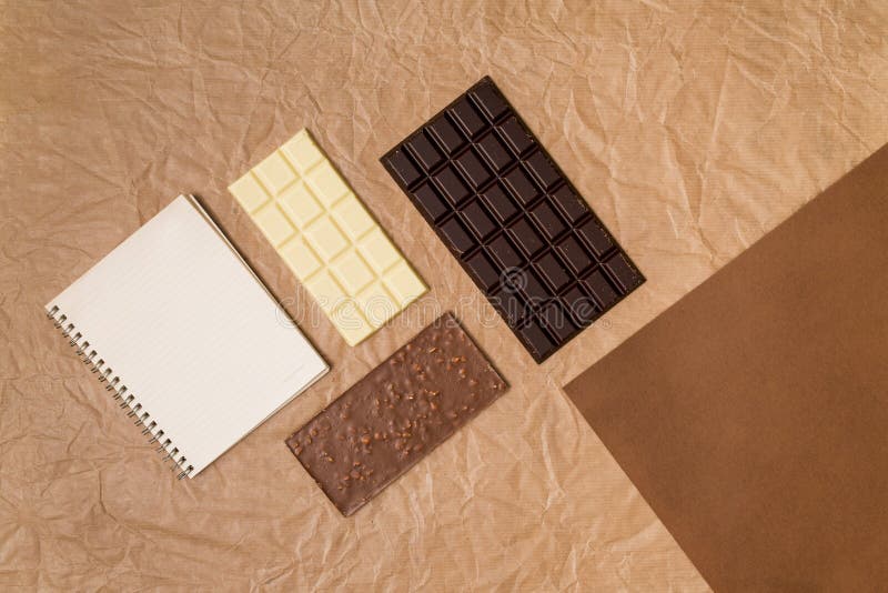Top View Chocolate Bars. High Quality Photo Stock Image - Image of ...