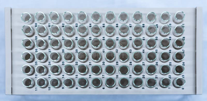 Chromatography Fraction Collector Tubes from the Right Stock Photo ...